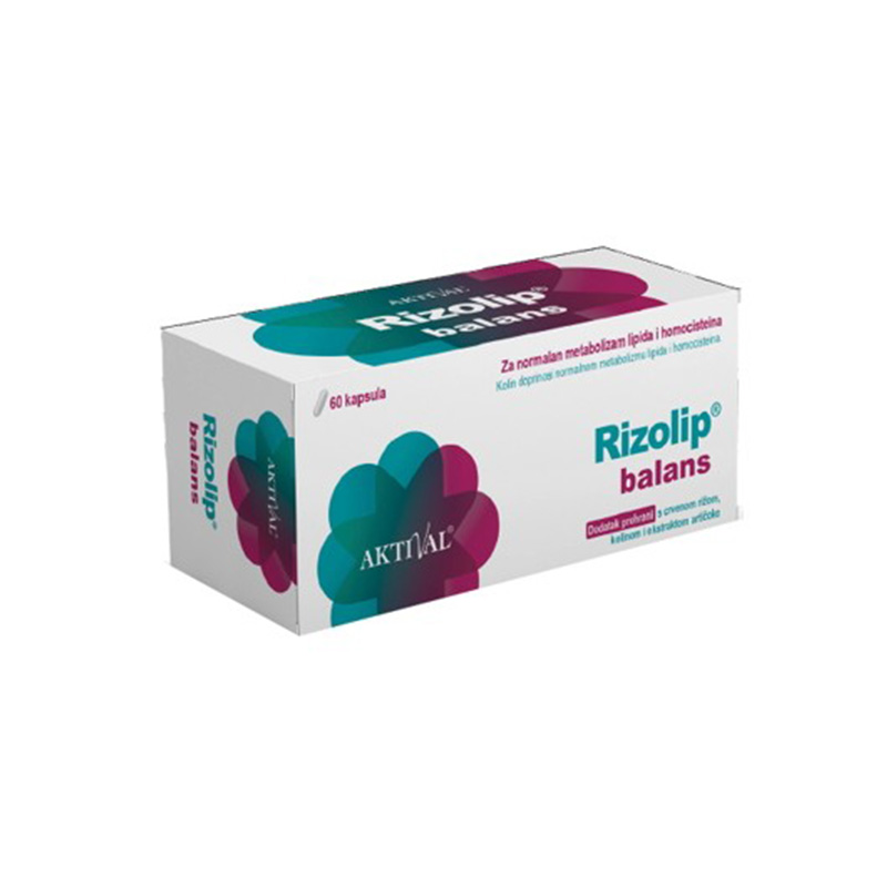 AKTIVAL - RIZOLIP balans CAPS 60 KOM - ONLINE LJEKARNA