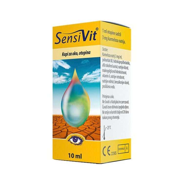 SensiVit kapi za oči 10 ml - ONLINE LJEKARNA